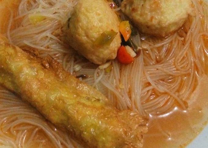 Resep Bihun kuah bakso seafood oleh Zahra Zaharani - Cookpad