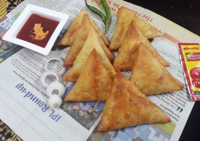 How to Prepare Appetizing Veg warqi samosa - MY SIMPLE RECIPES