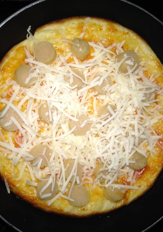 Resep Pizza teflon mini alakadarnya oleh Dwie La - Cookpad