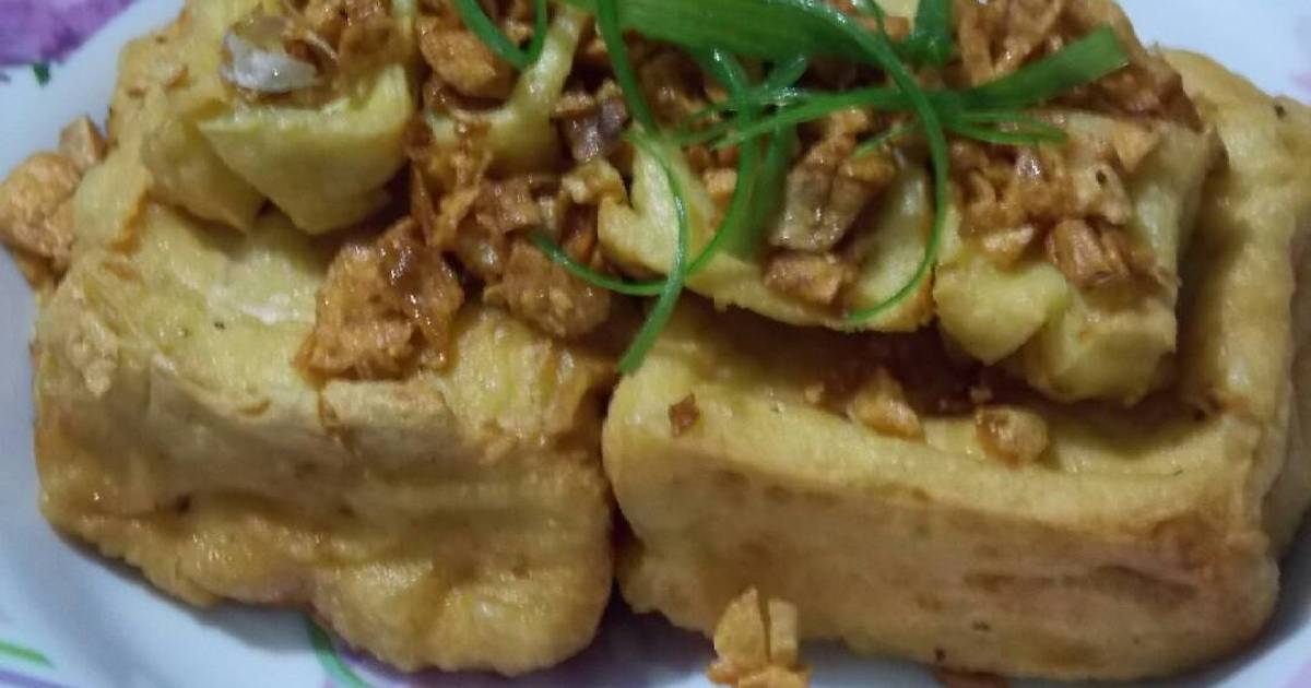 Resep Fried Taufu with Garlic ( Tahu goreng Bawang) oleh Nindita - Cookpad