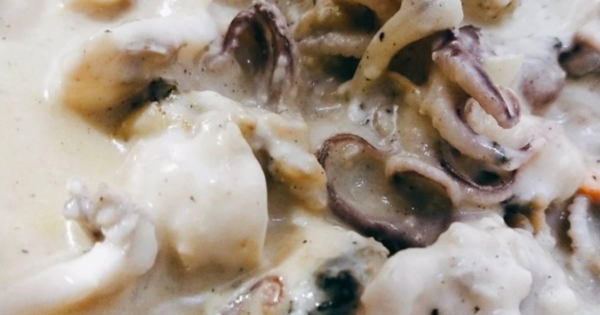 Resep Seafood saus putih oleh Dina Kurnianingtyas - Cookpad