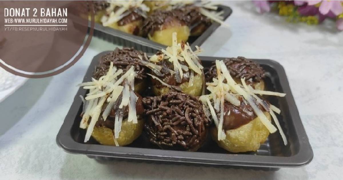 Resep Donat 3 Bahan oleh Nurul Hidayah - Cookpad
