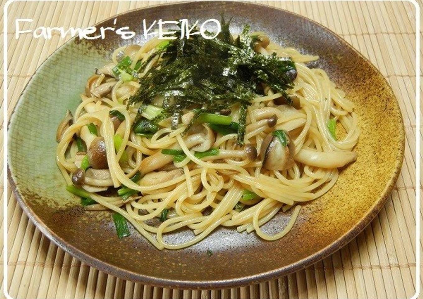 Japanese-Style Mushroom Spaghetti