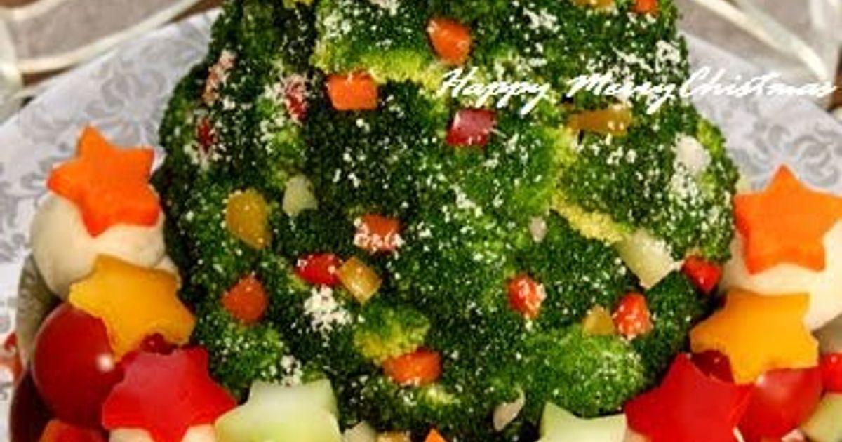 Colorful Christmas Tree Salad Recipe By Cookpad.Japan
