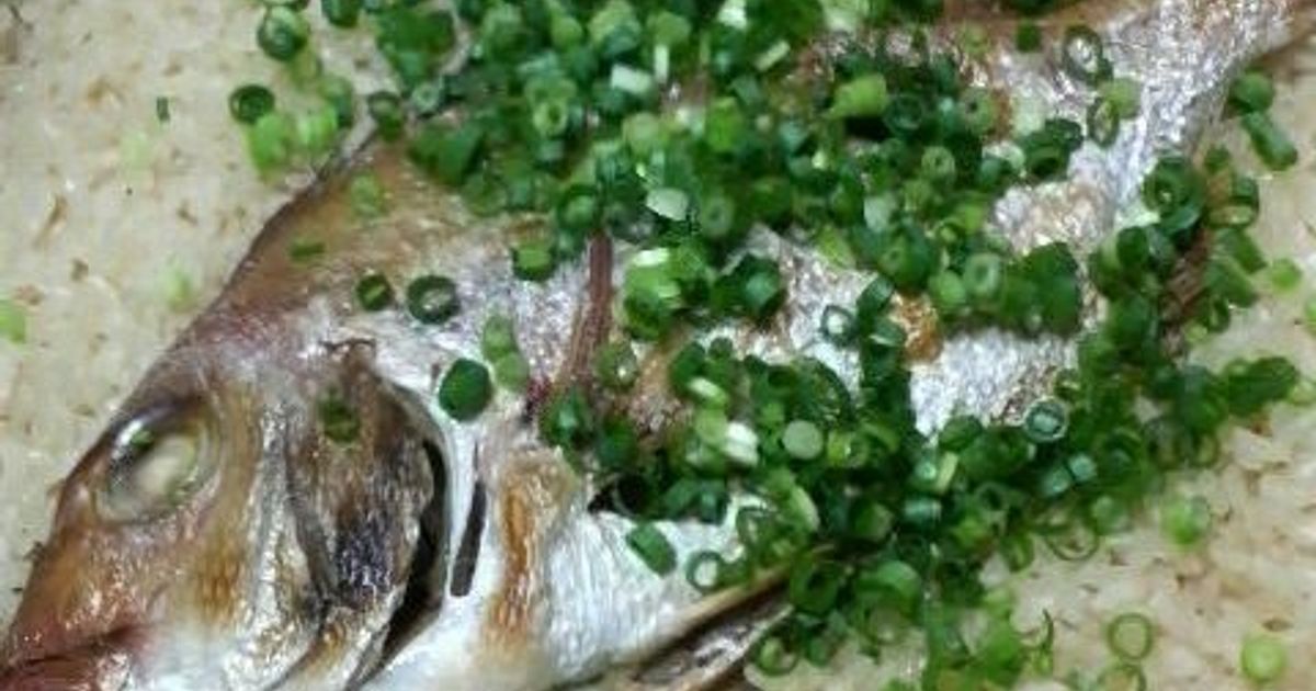 Taimeshi Sea Bream Rice In An Earthenware Pot Recipe By Cookpad.Japan