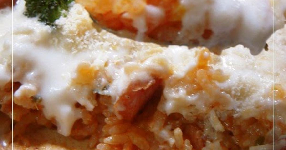 Rice Gratin With Easy Homemade Bechamel Sauce Recipe by cookpad.japan
