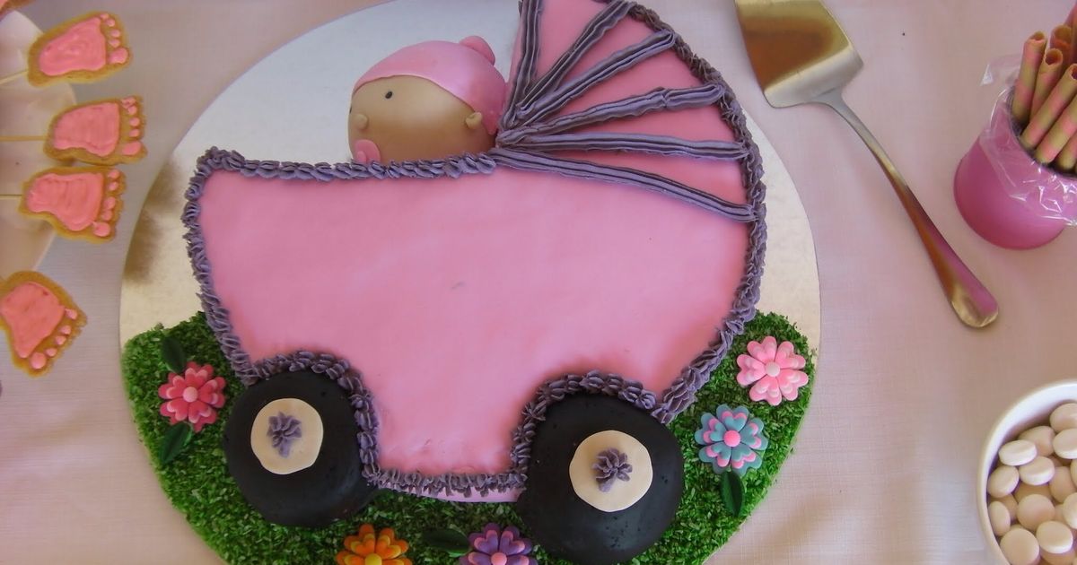 Baby Shower Pram Cake Recipe By Leonie Gerber