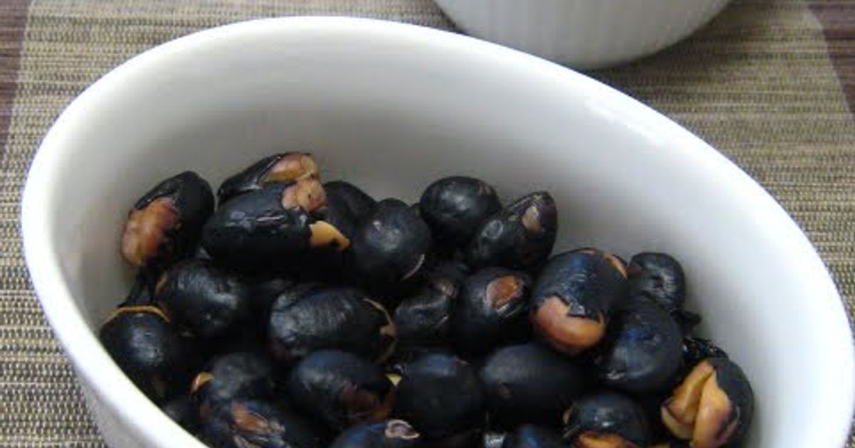 How To Roast Black Soybeans & Make Black Soybean Tea Recipe By Cookpad ...