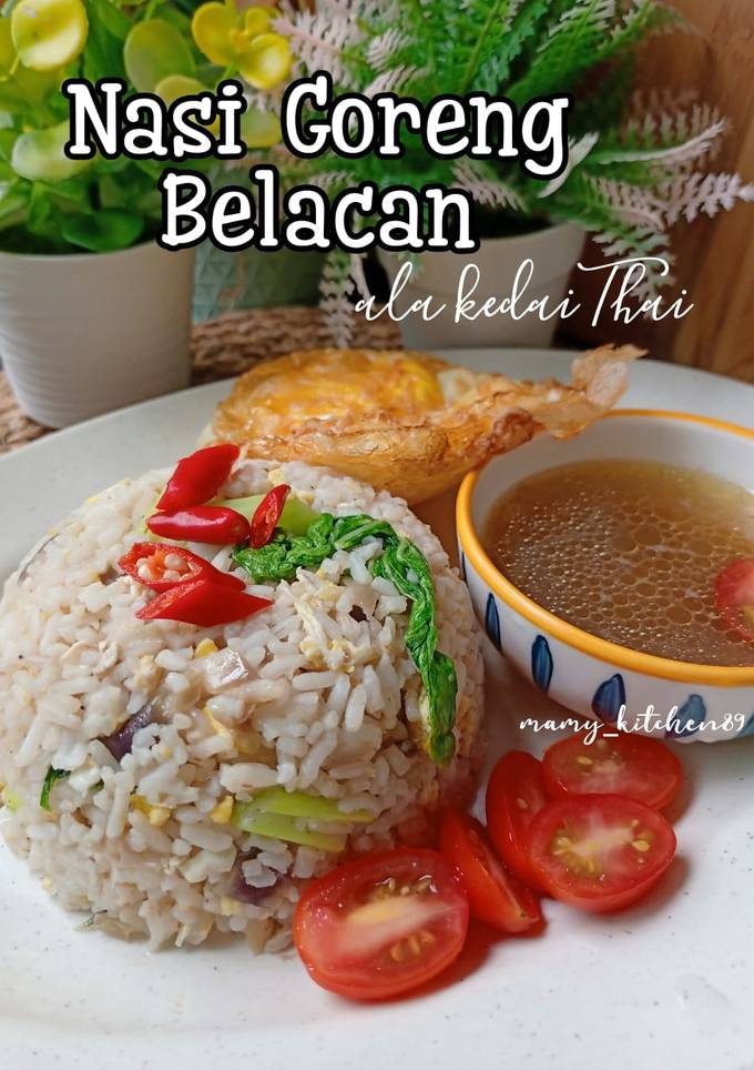 Resipi Nasi Goreng Belacan Ala Kedai Thai oleh mamy_kitchen89 - Cookpad