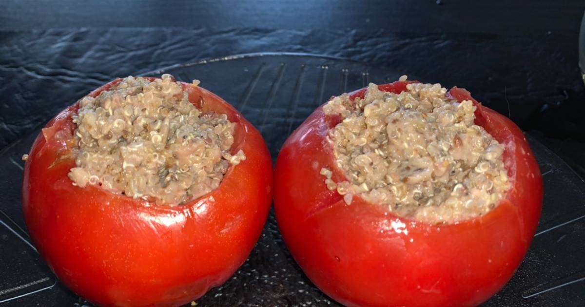 Tomates rellenos con Quinoa y Atún Receta de Flor Capuano- Cookpad