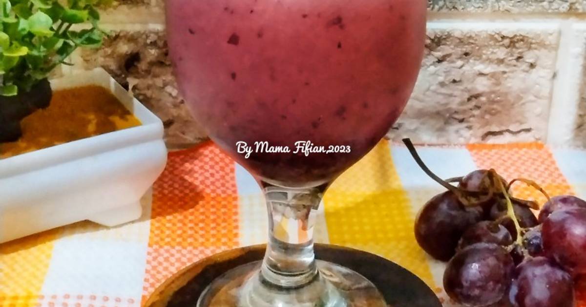 Resep Jus Anggur 🍷 oleh Lanjarsih/Mama Fifian ( MasakanRumahan) - Cookpad