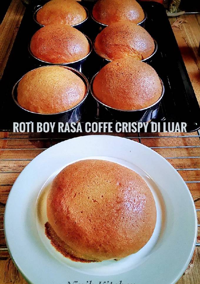 Resep Roti Boy Rasa Coffe Crispy di Luar lembut di dalam oleh Ninik ...