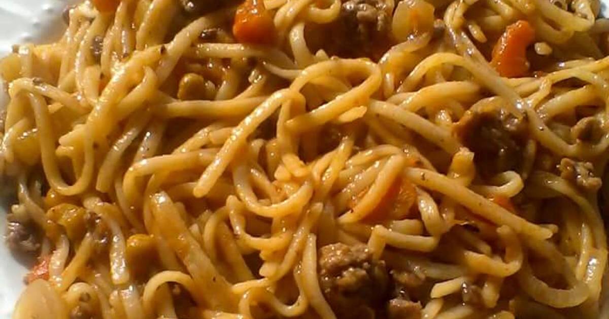 Spaghetti with Minced meat Recipe by Catherine Ochieng - Cookpad