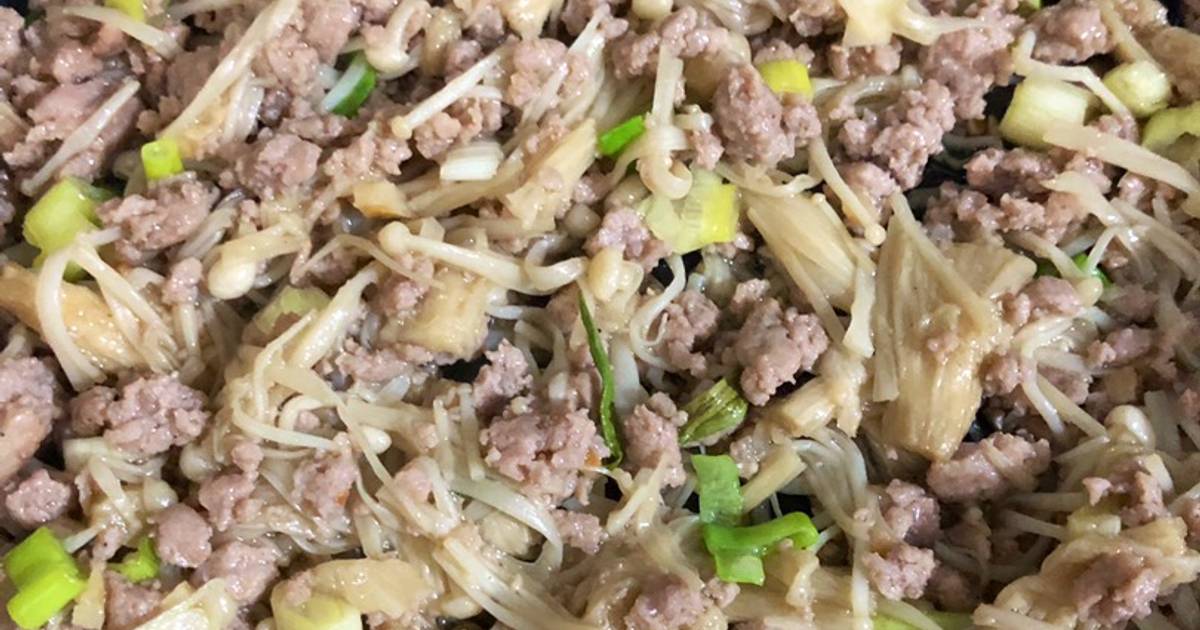 Resep Jamur Enoki Daging Cincang oleh Myminikitchen - Cookpad