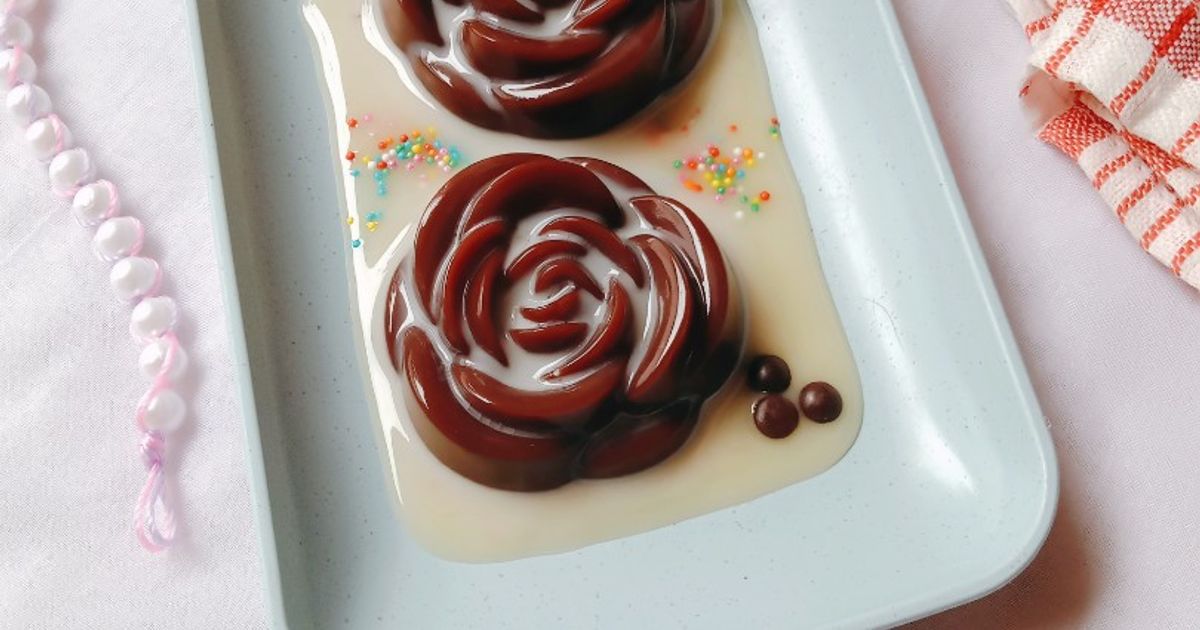 Resep Puding Mawar Coklat oleh Mita Kurniawan - Cookpad