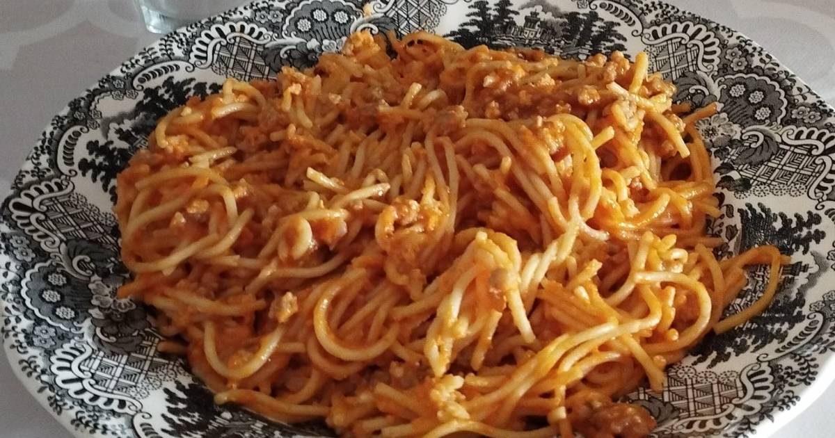 Espaguetis con pollo y algo más - 9 recetas caseras- Cookpad