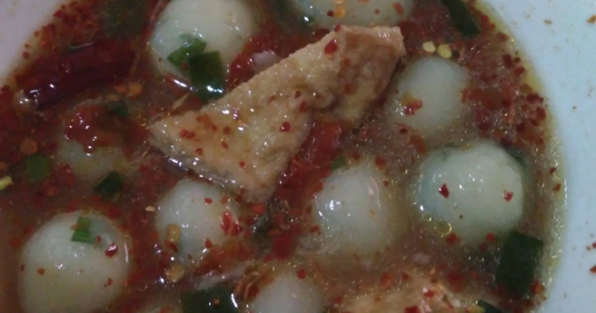 Resep Cilok kuah / baso Aci oleh Bunda Arfan Rizky - Cookpad