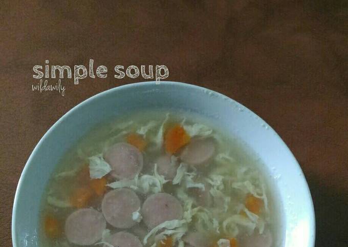 Resep Simple Soup oleh Wilda Wily - Cookpad