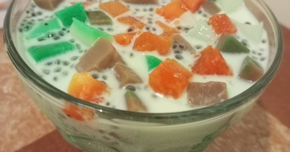 Resep Pepaya Pudding Susu Selasih oleh Fitzaki Kitchen - Cookpad