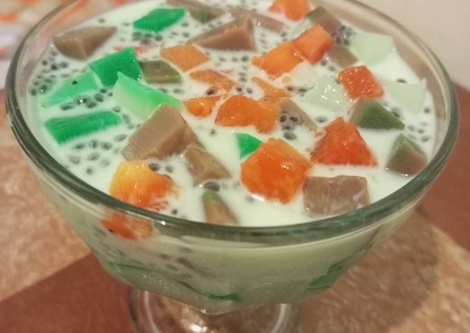 Resep Pepaya Pudding Susu Selasih oleh Fitzaki Kitchen - Cookpad
