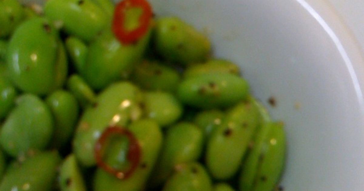Edamame Snack ... Delicious Salted Edamame Namul Recipe By Food Town