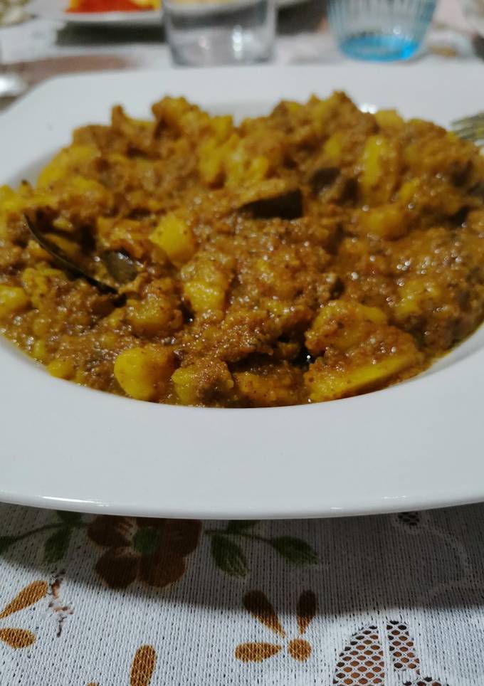 Higadito de pollo con patatas con salsa de cacahuetes Receta de javier ...