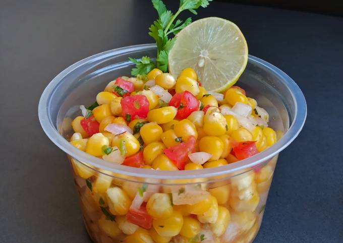 Corn chaat cups (street style) Recipe by Hamna Arooj - Cookpad