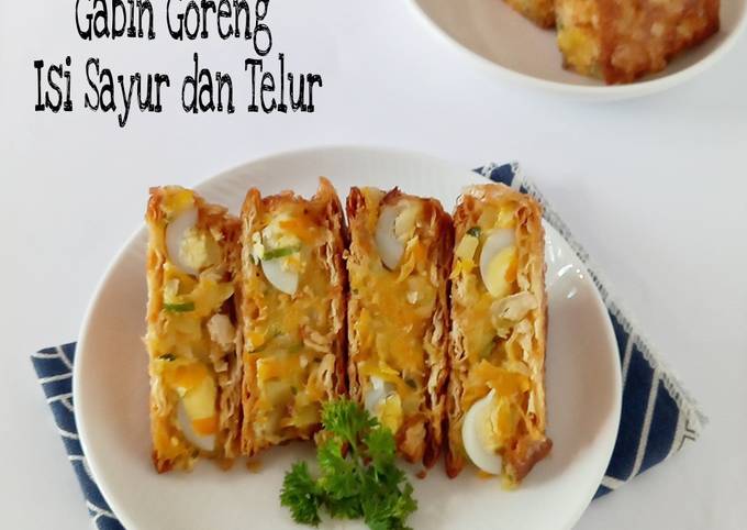 Resep Gabin Goreng isi Sayur dan Telur Puyuh oleh Desfita_MamiCay - Cookpad