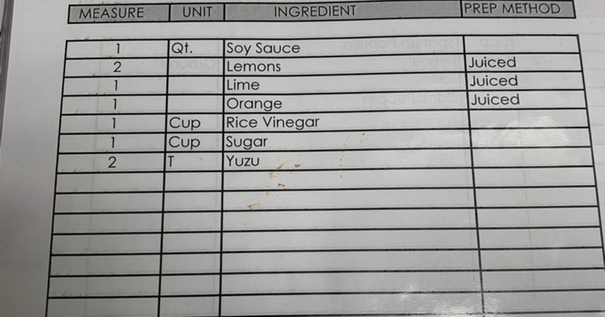Ponzu Recipe By Josh Mixon