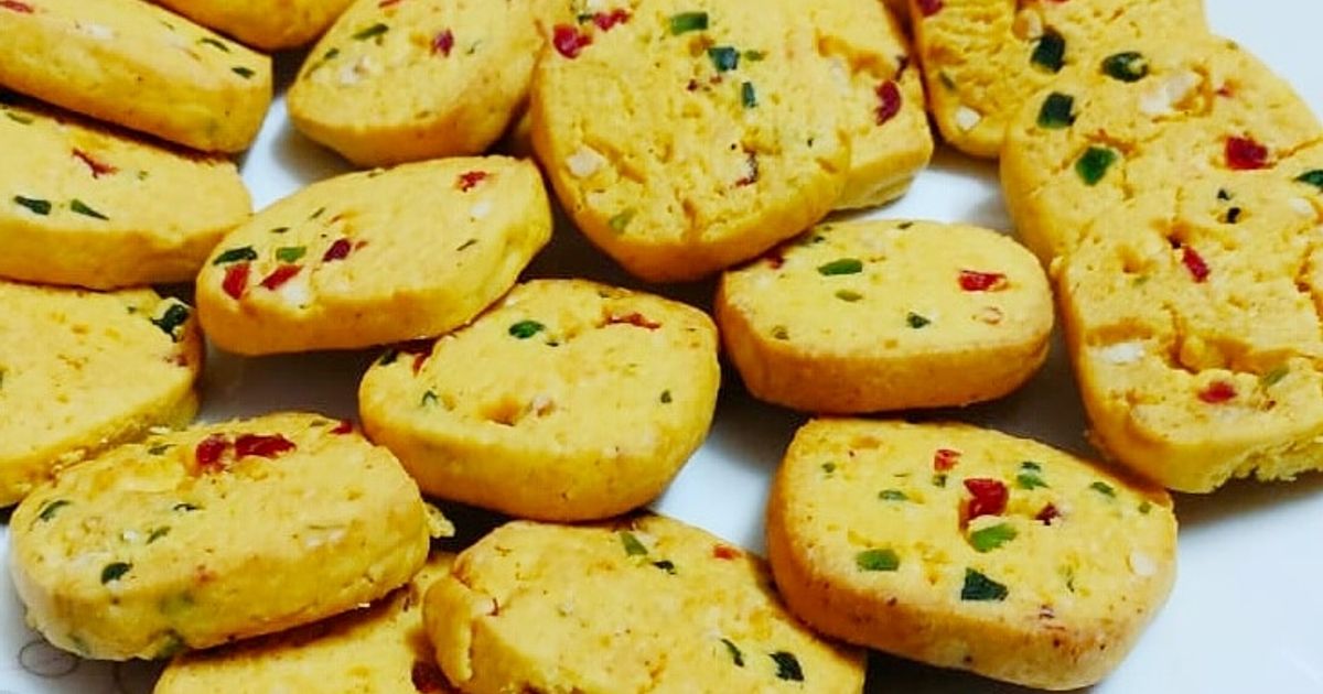 Very Crispy Karachi Biscuits Or Tutti Fruity Cookies Recipe by Vandana ...