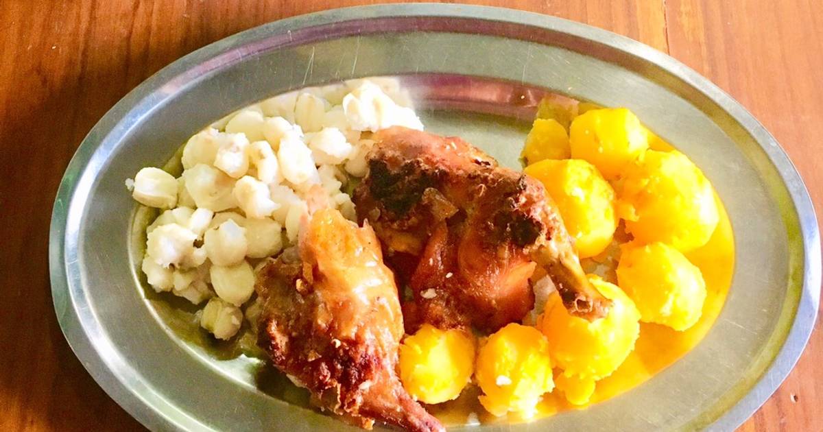 Papa con cuy - 31 recetas caseras- Cookpad