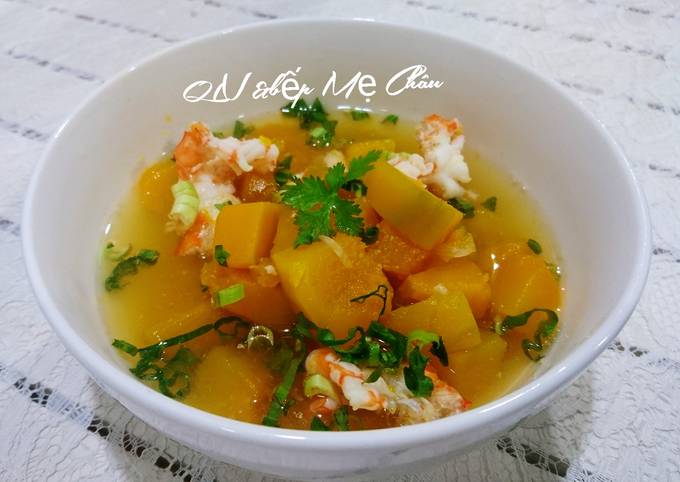 Cách Làm Món Canh bí đỏ nấu tôm của QUÂN NGUYỄN - Cookpad
