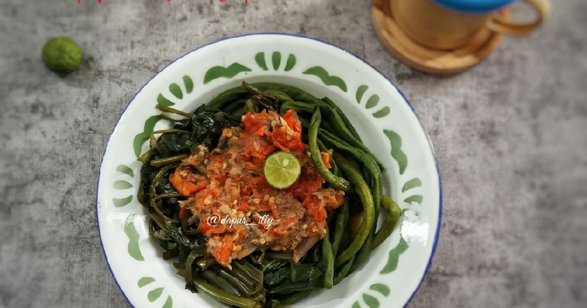 Resep Plecing Kangkung Kacang Panjang Khas Lombok oleh Dapur illy - Cookpad