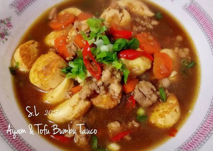 Resep Ayam & Tofu Bumbu Tauco oleh Sanni - Cookpad