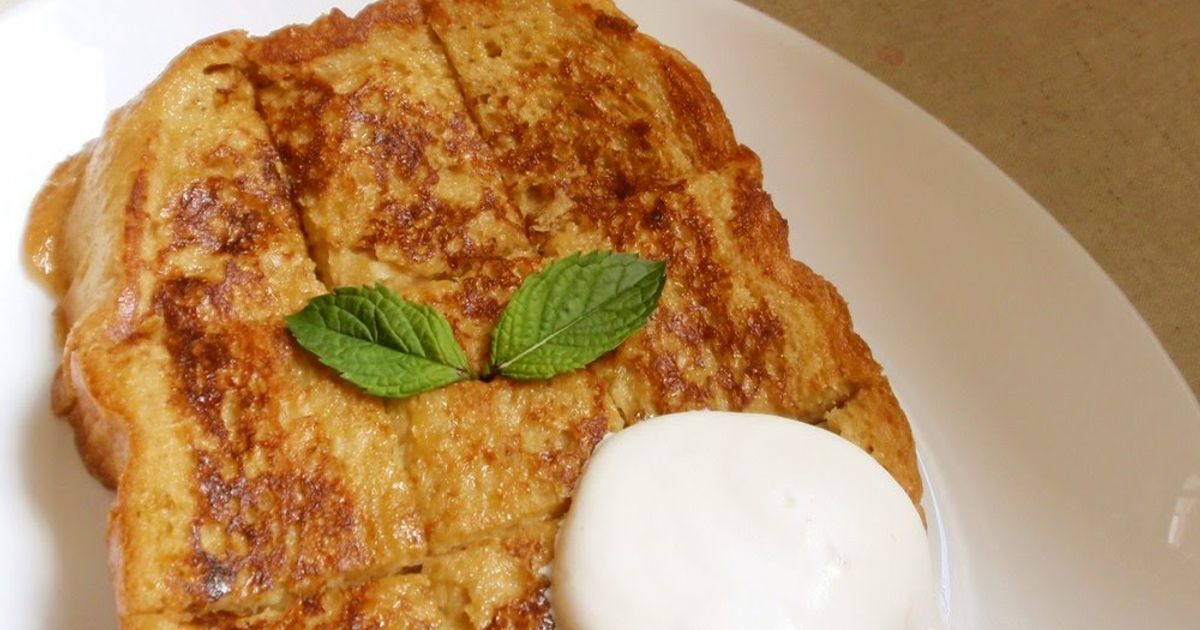 Cafe Latte French Toast Recipe By Cookpad.Japan