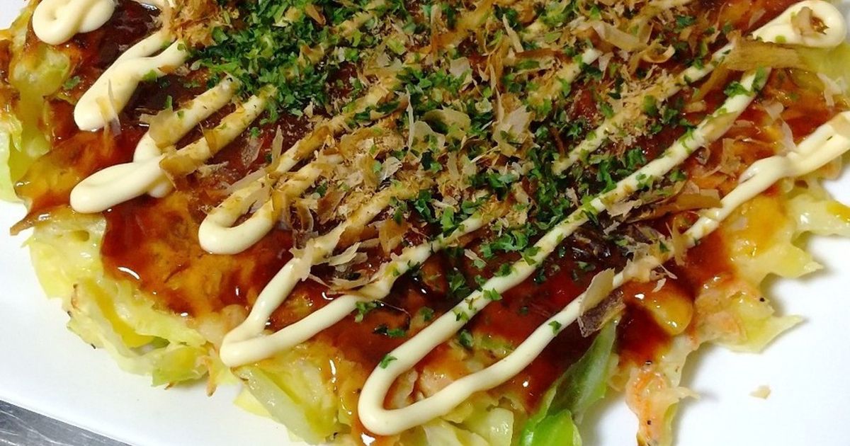 Okonomiyaki With Okara Powder Recipe By あおちゃん