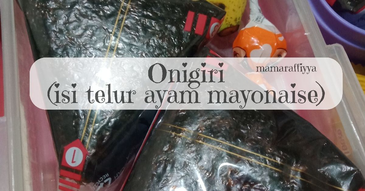 Resep isian onigiri telur mayo rumahan enak dan mudah - Cookpad