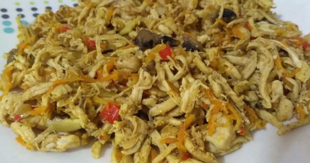 Pollo Mechado Con Champiñones Y Zanahoria Receta de Linda Tovar- Cookpad
