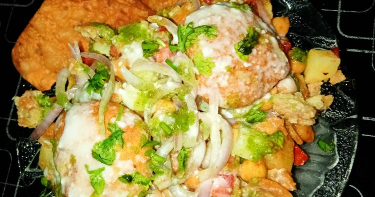 Dahi phulki Chaat 🥰😋💗 Recipe by Kulsoom Ikram - Cookpad