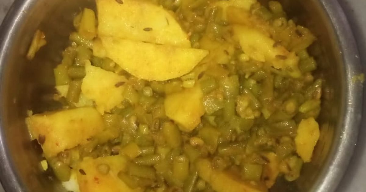 फ्रेंच बीन्स सब्ज़ी (French Beans Sabzi Recipe In Hindi) रेसिपी बनाने ...