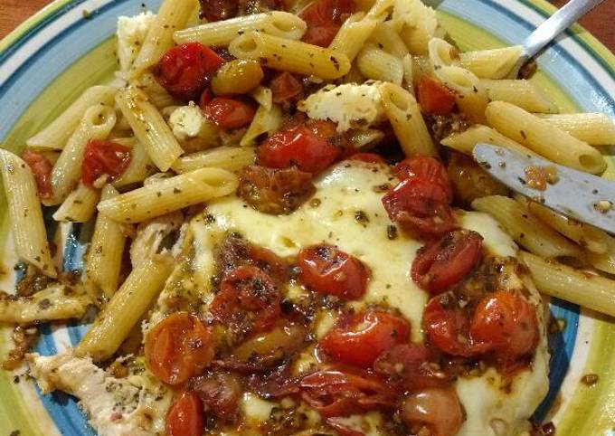 Pollo caprese Receta de Emilio J. Ribon O.- Cookpad