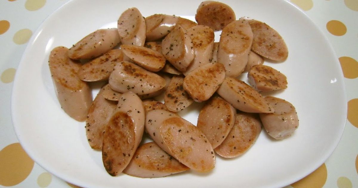 My Hubby's Beer Snack: Fried Fish Sausage Recipe By Cookpad.Japan