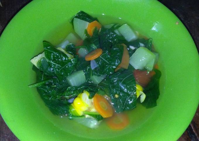 Resep Sup bayam,labu dan wortel oleh imelda - Cookpad