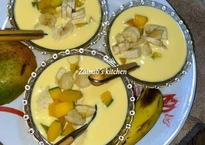 Yogo fruit 🍌 🥭 recipe III Recipe by Zainab’s kitchen ️ - Cookpad