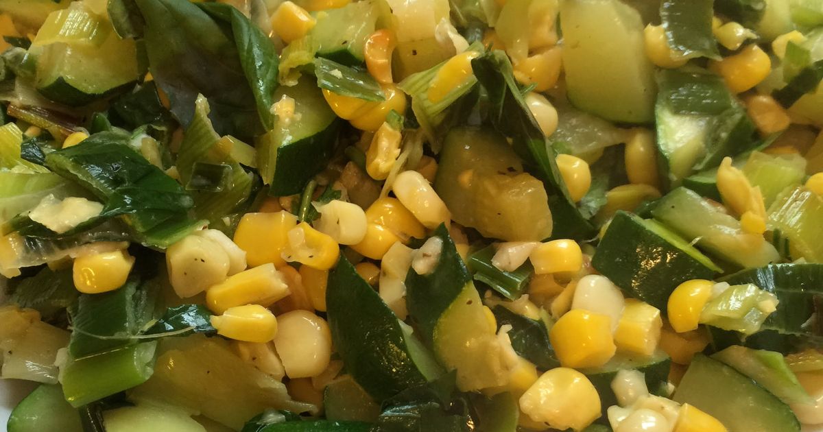 Sautéed Zucchini And Corn Recipe by Rae