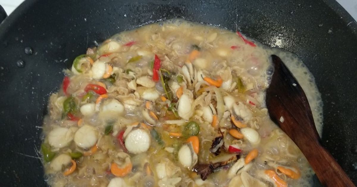 Resep Tumis Kerang Simping Simple oleh radhiyah.hk - Cookpad