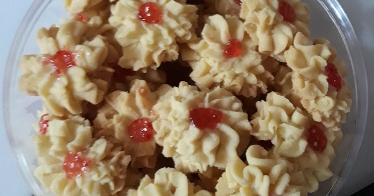 Resep kue semprit jadul dancow rumahan enak dan mudah - Cookpad