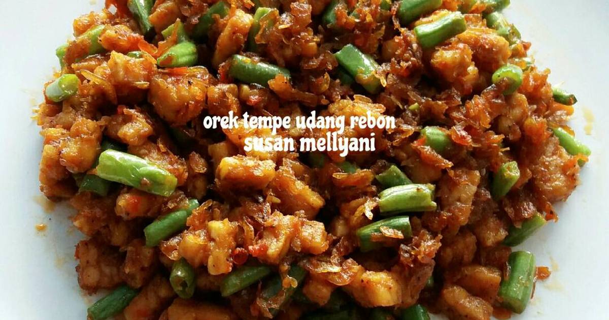 23 resep tempe orek basah udang rebon enak dan mudah - Cookpad