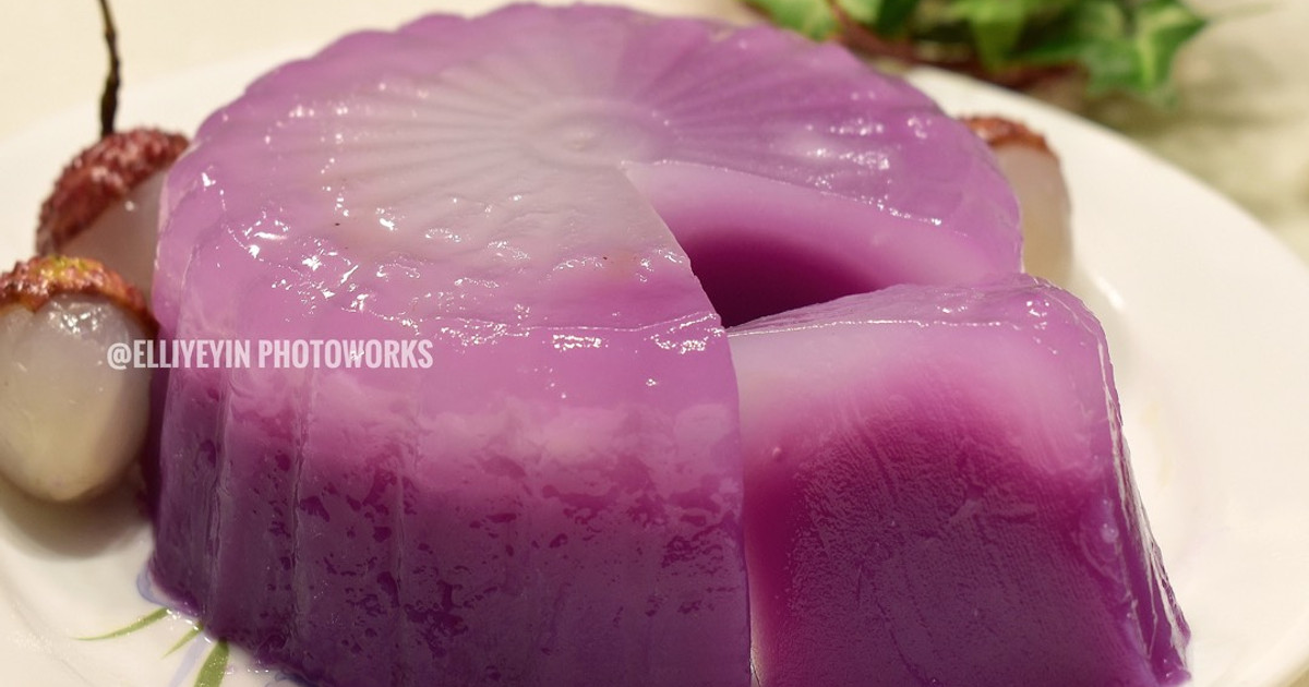 Resep Pudding Ubi Ungu oleh ELLIYEYIN - Cookpad