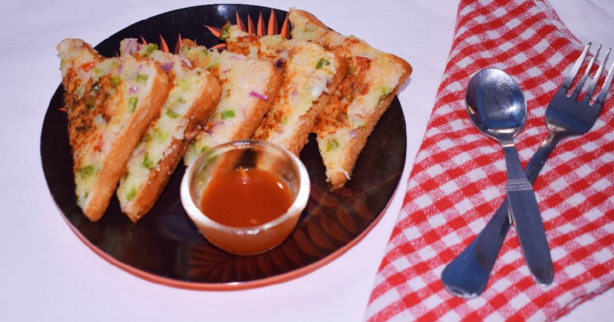 Instant Rava Toast Recipe by Rituparna Ghosh - Cookpad